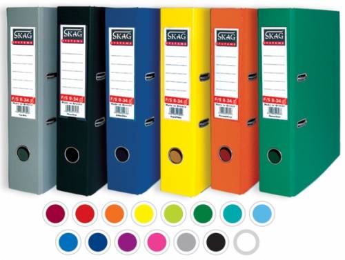 SKAG BOX FILE A4 PVC 8CM L/BLUE • Officeserv Group