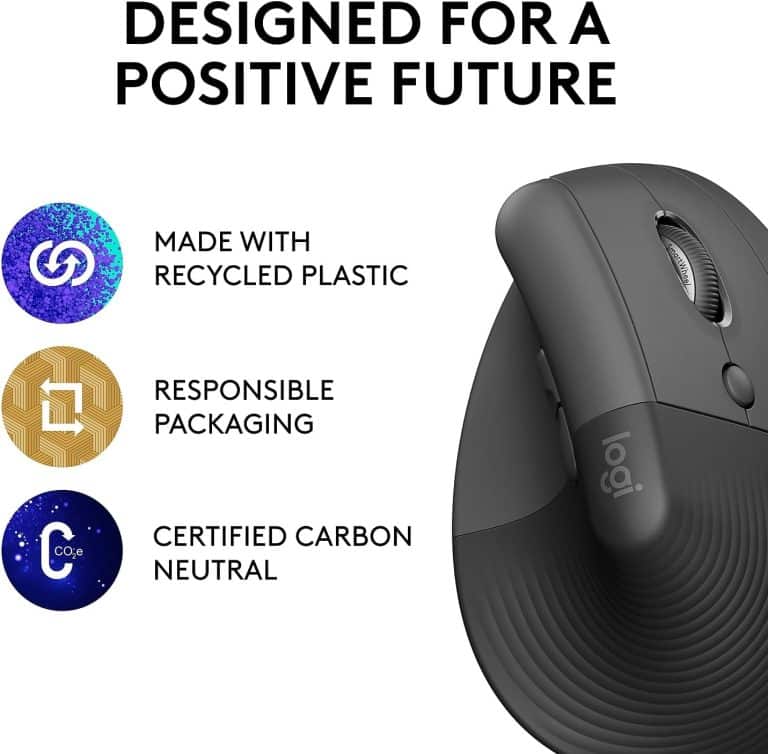 LOGITECH LIFT BLUETOOTH VERTICAL ERGONOMIC MOUSE (910-006473 ...